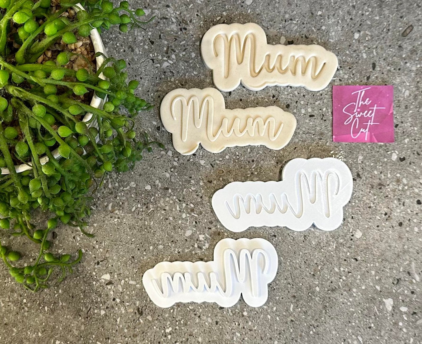 Mum shape stamp with cutter – The Sweet Cut